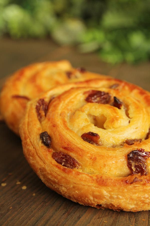 Viennese Pastry with Raisins Stock Photo - Image of tasty, stuffed ...