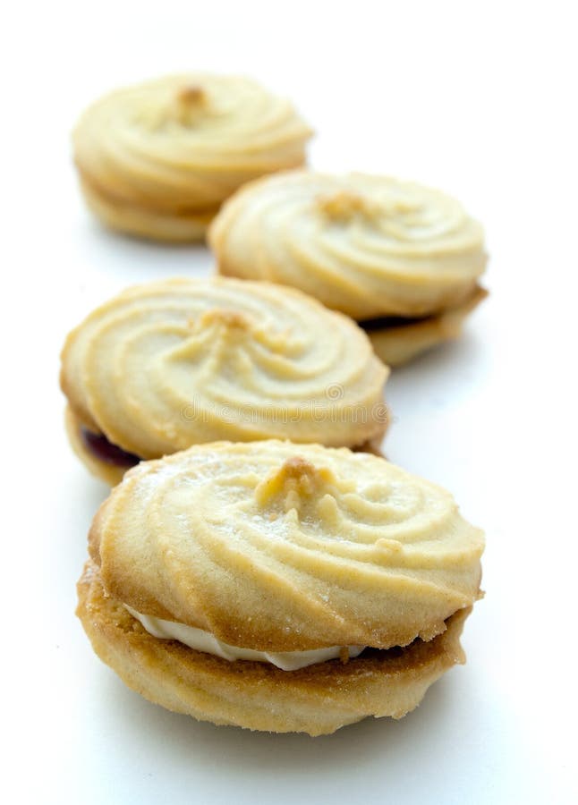 Viennese Swirl Biscuits stock image. Image of pile, studio - 19403241