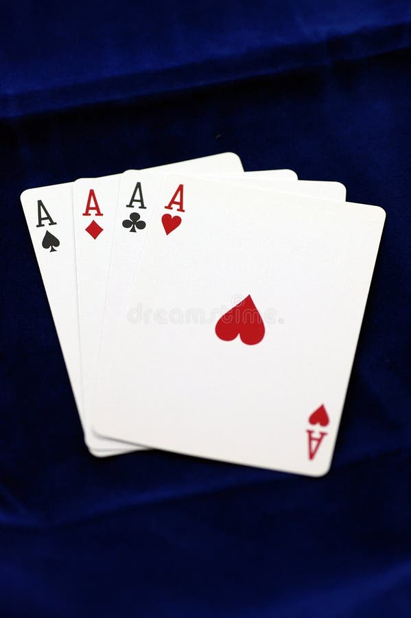 Vier Azen stock foto. Image of schoppen, winnen, soort - 982108