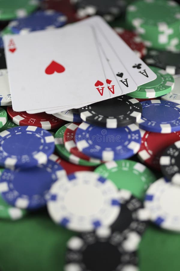 Vier Azen En Spaanders Van De Pook Stock Foto - Image of lijst, pook ...