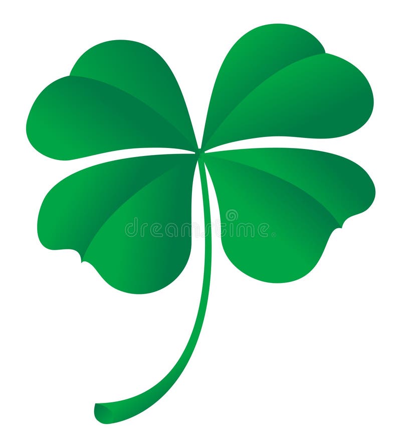 De Klaver Van Harten - Vier Bladeren Vector Illustratie - Illustration ...