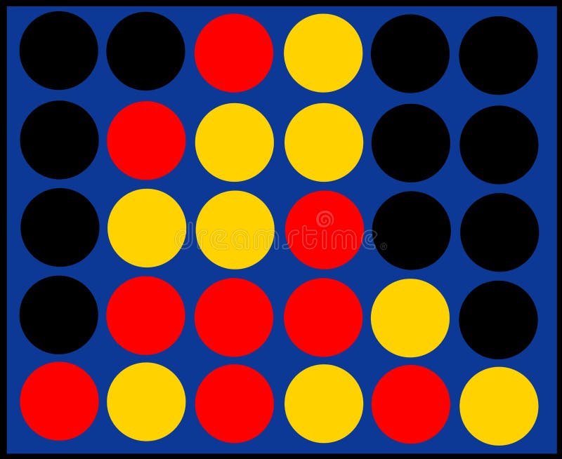 Vier op een rij stock illustratie. Illustration of creatief - 36278291