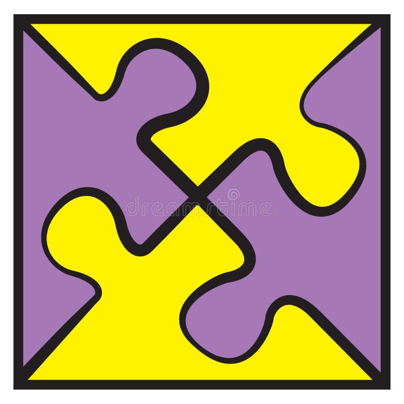 Vier Raadsels Vector Symbool Vector Illustratie - Illustration of idee ...