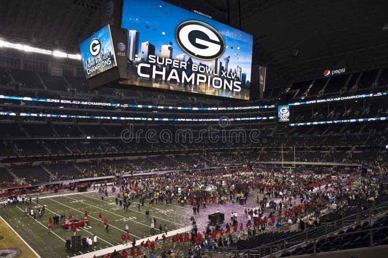 Viering Van Het Spel Van Superbowl XLV De Post Redactionele Fotografie ...