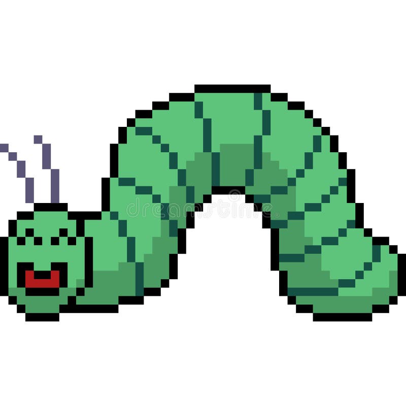 Vierme Verde Pixeli Vectoriali Stock Vector - Ilustrare din accesare ...