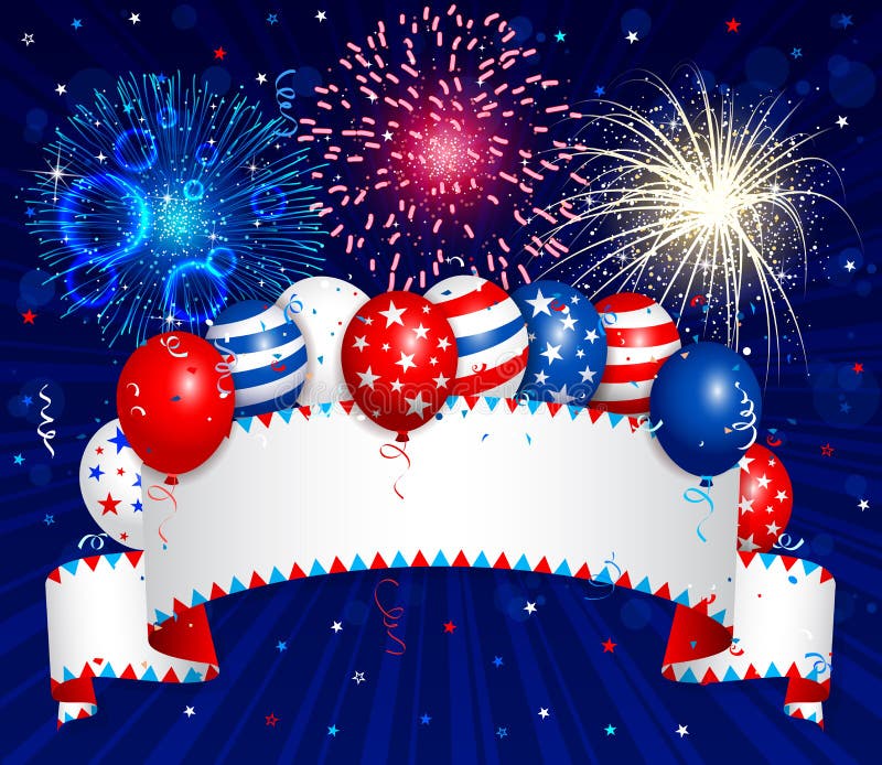 Viertel der Juli-Fahne vektor abbildung. Illustration von feier - 54274016