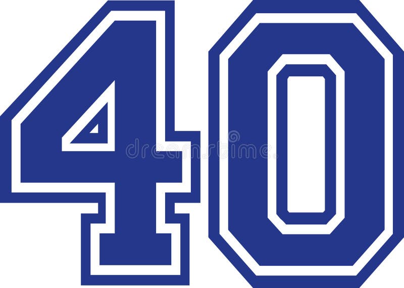 Logo Firma Mit Vierzig Zahlen Vektor Abbildung - Illustration von ...