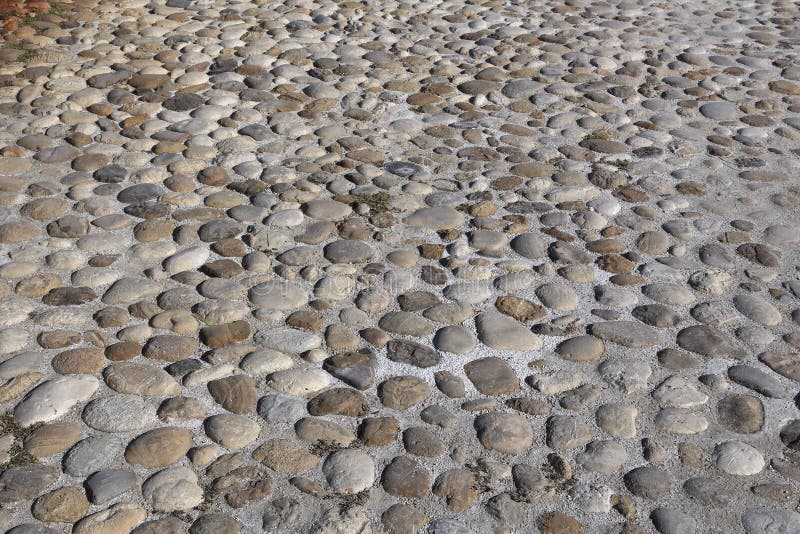 Vieste cobble stones stock image. Image of grey, italian - 163198399