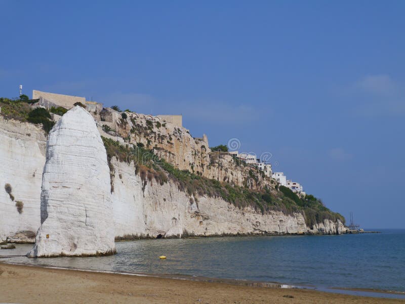 Vieste in Italy stock photo. Image of village, foggia - 27907052