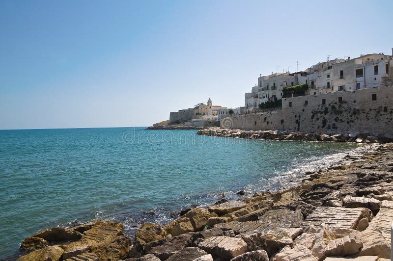 Vieste. Puglia. Italy stock photo. Image of gargano, panorama - 22196486