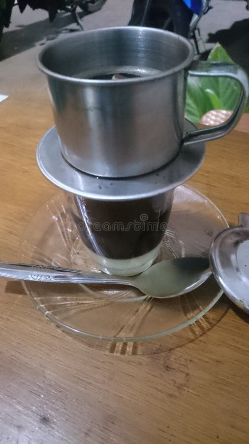 Vietnam drip coffe stock image. Image of coffee, drinkcoffe - 201419413