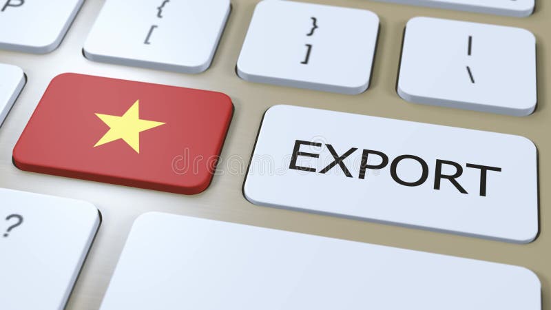 Vietnam Export Animation. Country Flag and Button Stock Footage - Video ...