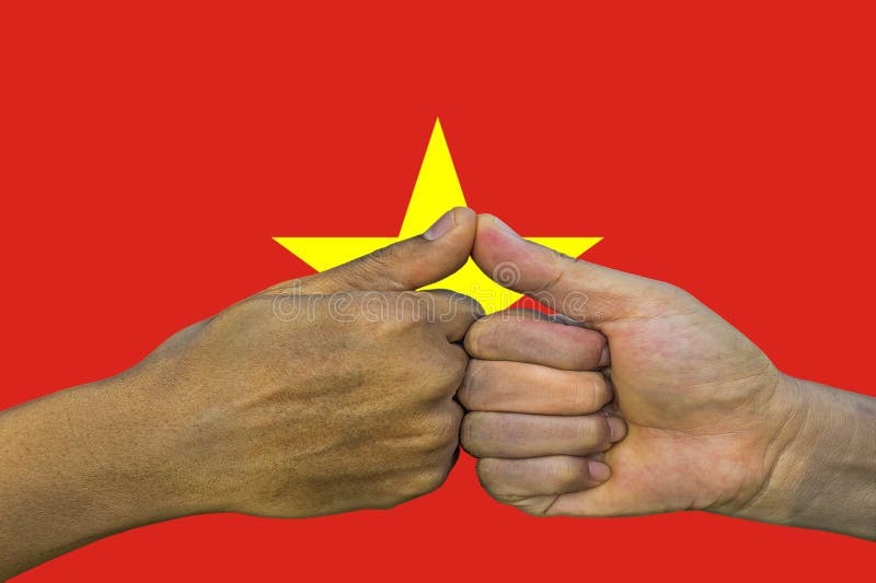 Vietnam Flag, Intergration of a Multicultural Group of Young People ...
