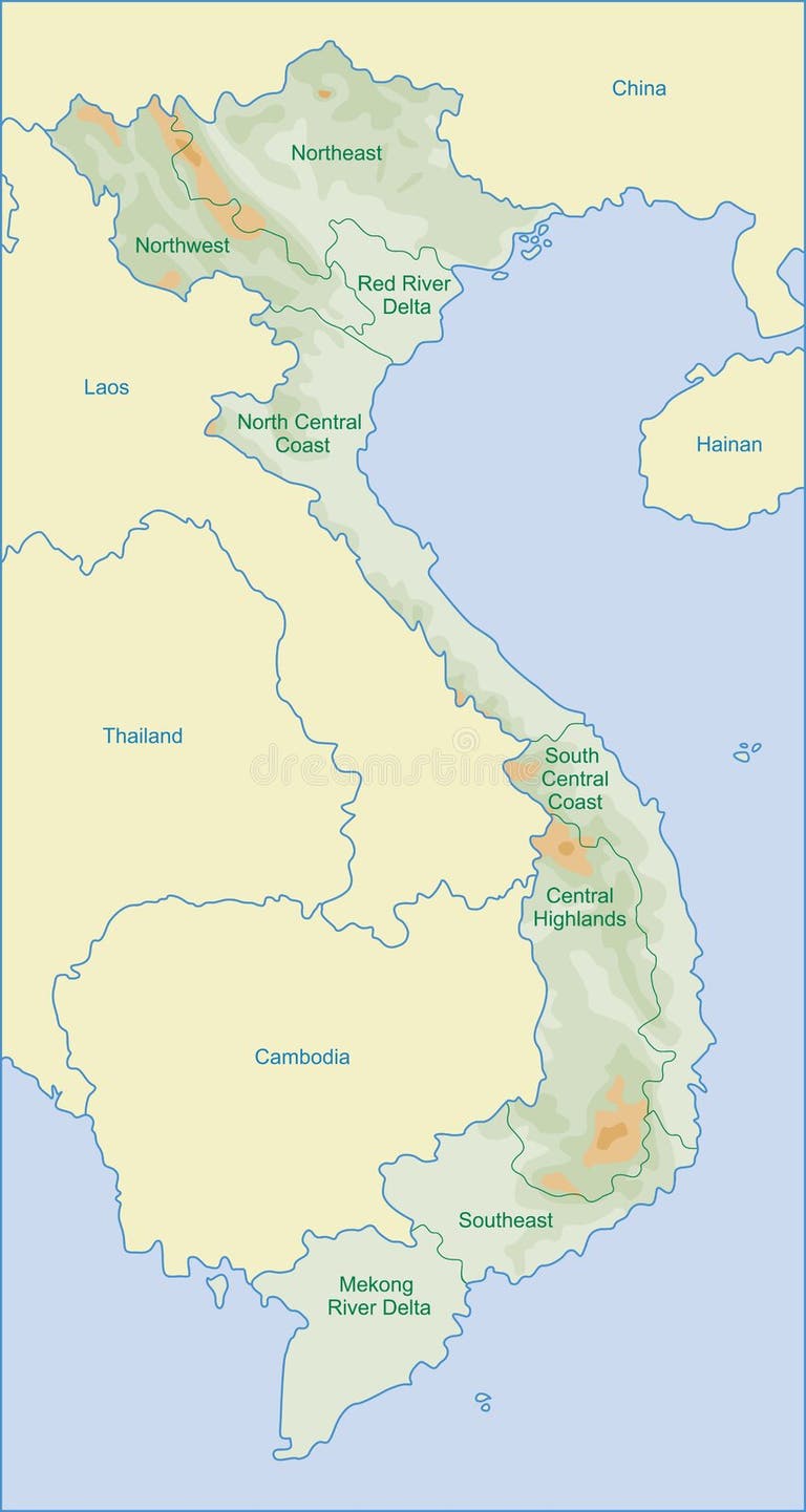 Vietnam Relief Map Stock Illustrations – 580 Vietnam Relief Map Stock ...