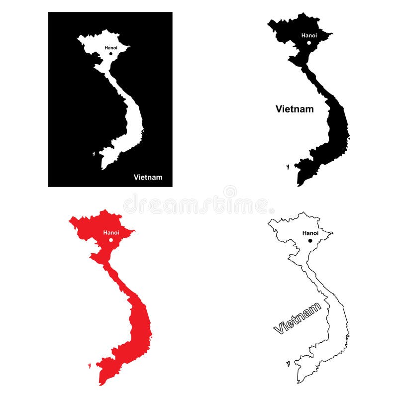 Vietnam map design stock vector. Illustration of earth - 358685354