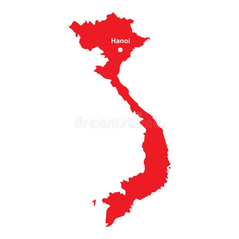 Vietnam map icon stock vector. Illustration of southeast - 288156295