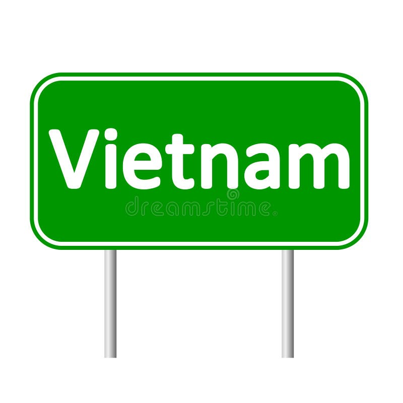 Vietnam Country road sign stock illustration. Illustration of road ...