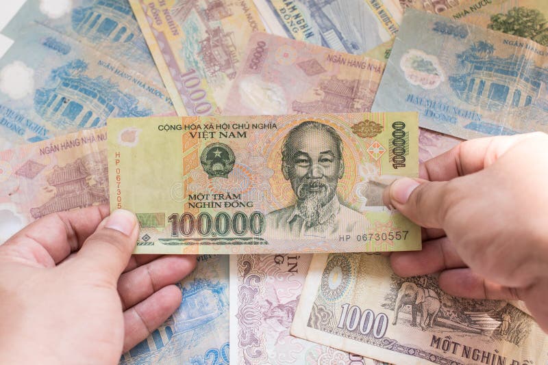 Vietnamese banknote stock image. Image of asia, bill - 65691217