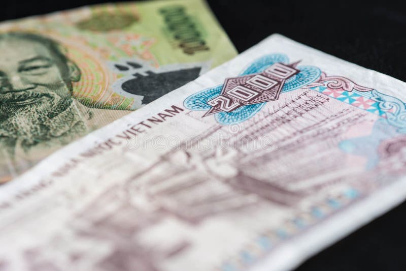 Vietnamese Banknotes of Different Denomination Stock Image - Image of ...