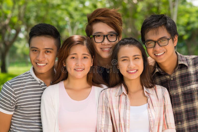Vietnamese College Students Stock Photo - Image of people, expression ...
