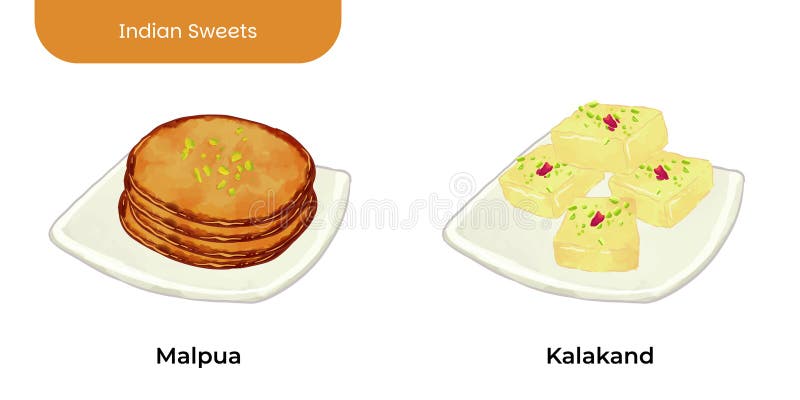 Malpua Kalakand Stock Illustrations – 3 Malpua Kalakand Stock ...