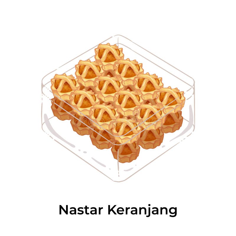 Indonesian Lebaran Cookies Illustration – Assorted Kue Kering Treats ...