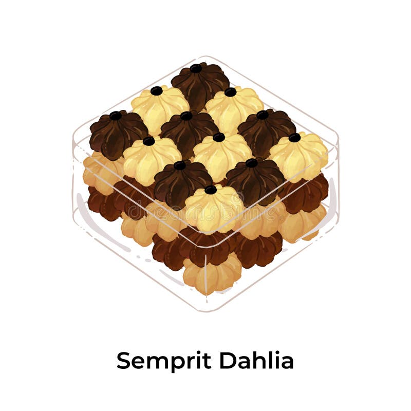 Indonesian Lebaran Cookies Illustration – Traditional Kue Kering ...