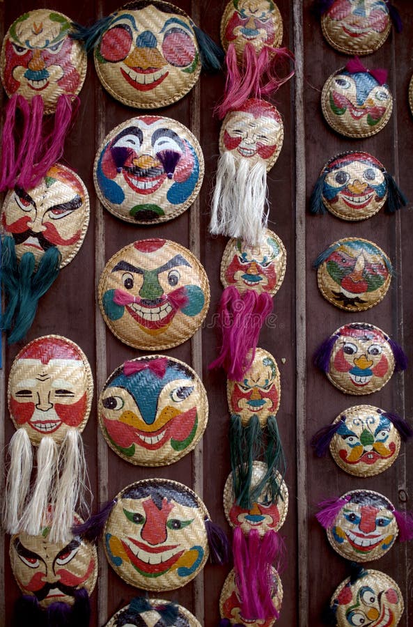 Vietnamese Decorative Masks Stock Image - Image of decoration, emotion ...