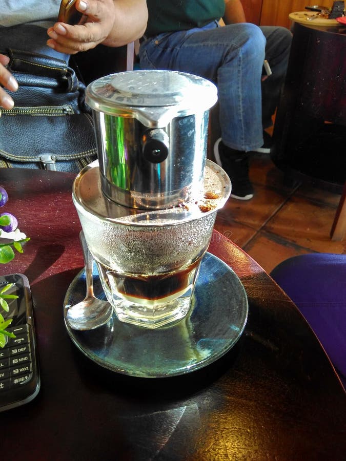 Vietnamese Drip Coffee stock photo. Image of domba, coffee - 115798780