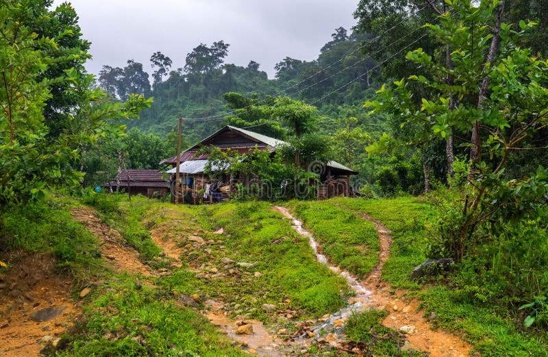 Vietnamese Farm Hut stock image. Image of iron, green - 84081679