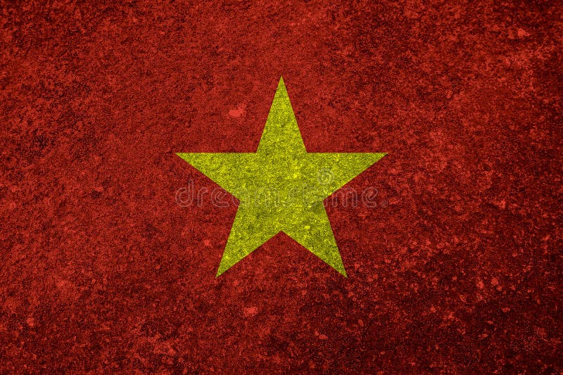 Vietnamese Flag Texture As a Background Stock Photo - Image of ...