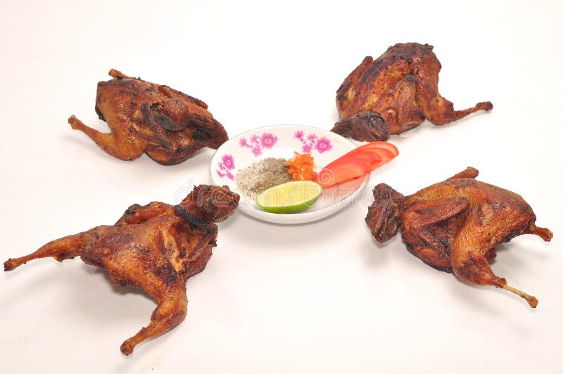 Vietnamese grilled quail stock image. Image of delta - 55582835