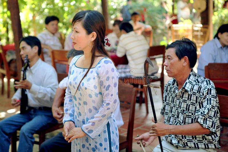 Vietnamese musicians editorial stock photo. Image of play - 28279603