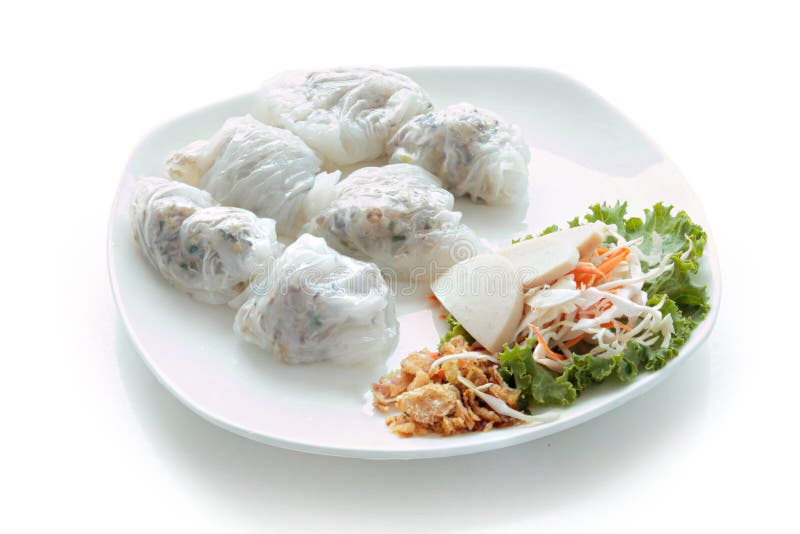 Vietnamese Rice Cracker with Vietnamese Sauce Stock Image - Image of ...