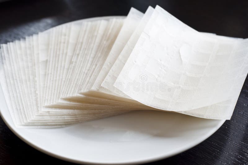 Vietnamese rice paper. stock photo. Image of thin, rolls - 31692040