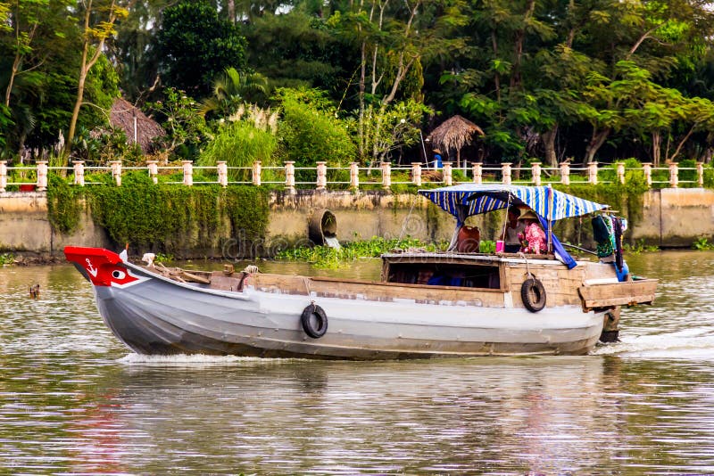 Vietnamese Boat Builder In Hoi An Says Hello Editorial Stock Image ...