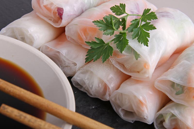 Vietnamese spring roll stock photo. Image of asian, roll - 18183134