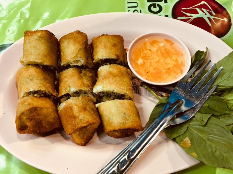 Vietnamese Spring Roll Dish Stock Image - Image of spring, asian: 137294267