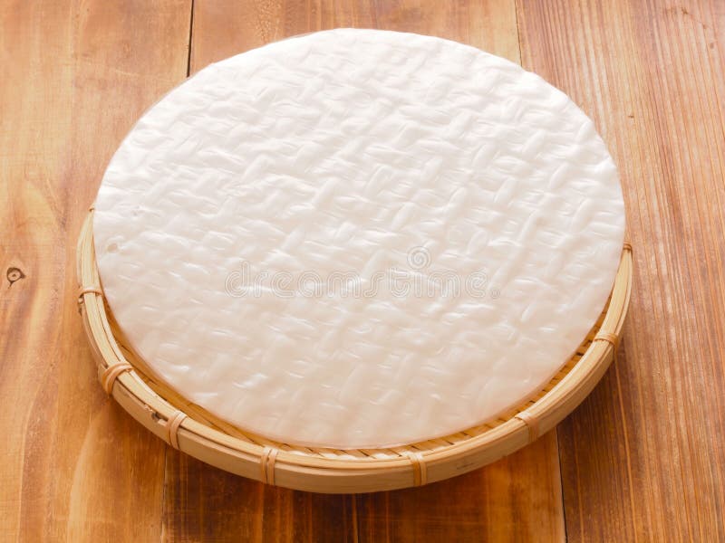 Vietnamese Spring Roll Rice Paper Stock Image - Image of dried, closeup ...