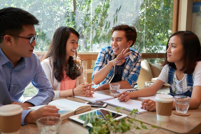 Study group stock photo. Image of student, cheerful - 121640208