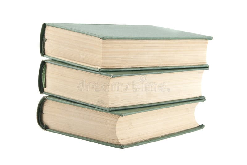 Vieux Livre vert image stock. Image du souillé, isolement - 93613543