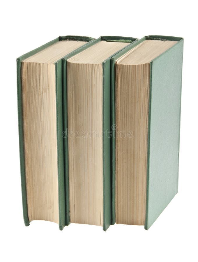 Vieux Livre vert image stock. Image du souillé, isolement - 93613543