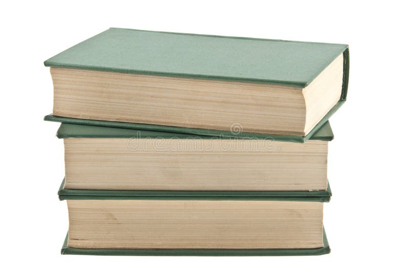 Vieux Livre vert image stock. Image du souillé, isolement - 93613543