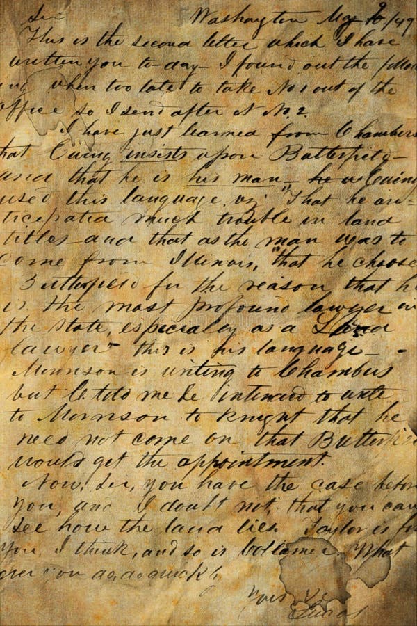 Vieux manuscrit photo stock. Image du page, effectué - 17681950