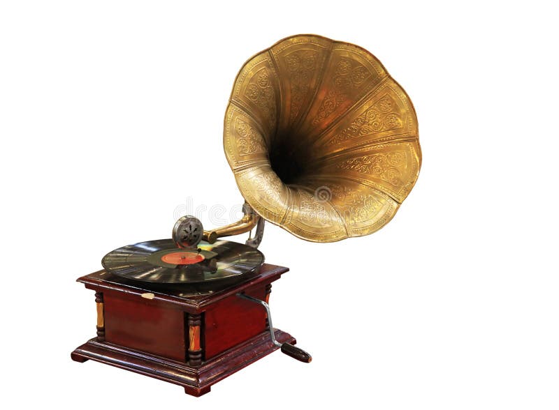 Phonographe antique photo stock. Image du divertissement - 30233386