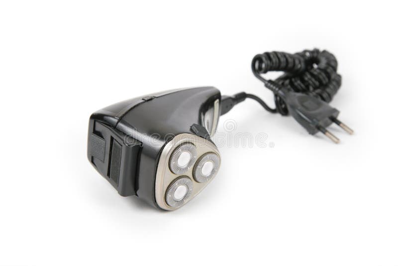 Vieux rasoir électrique photo stock. Image du soin, quotidien - 4387560