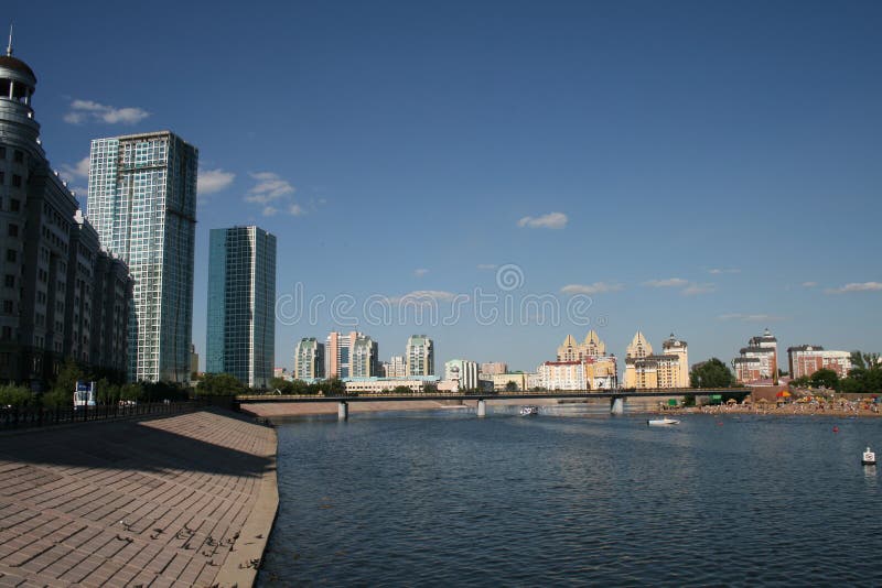 Viev at river in city stock photo. Image of asia, asian - 5760780