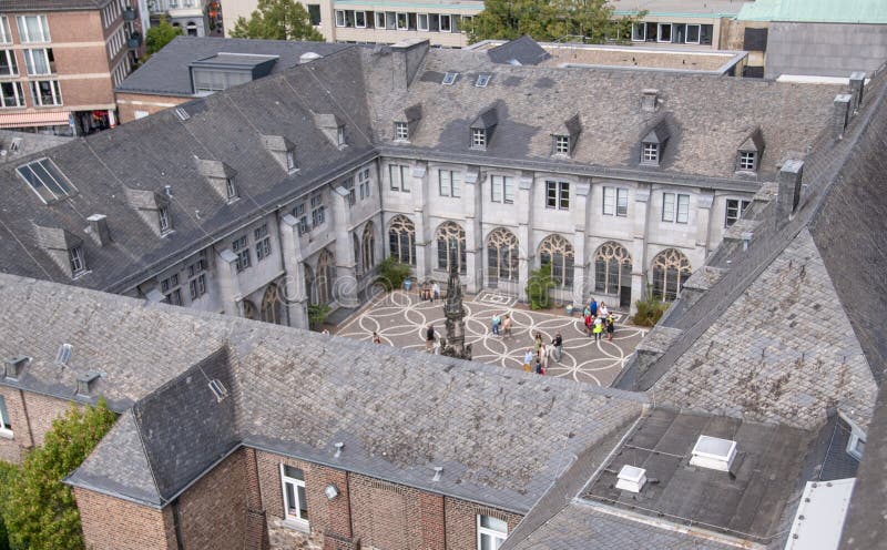 View of the Aachen Town Hall from the Roof of the Cathedral Stock Image ...