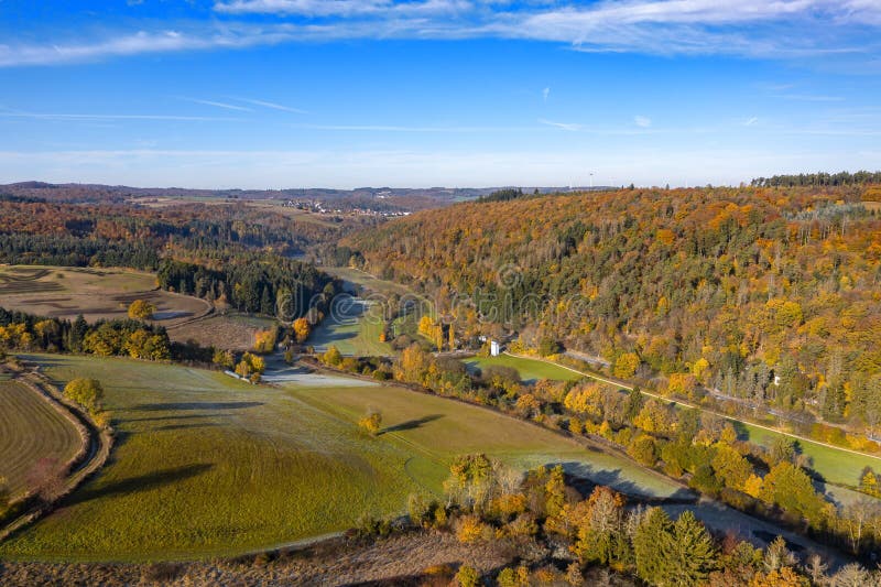 View of the Aar Valley in Autumn Stock Photo - Image of natural, leaf ...
