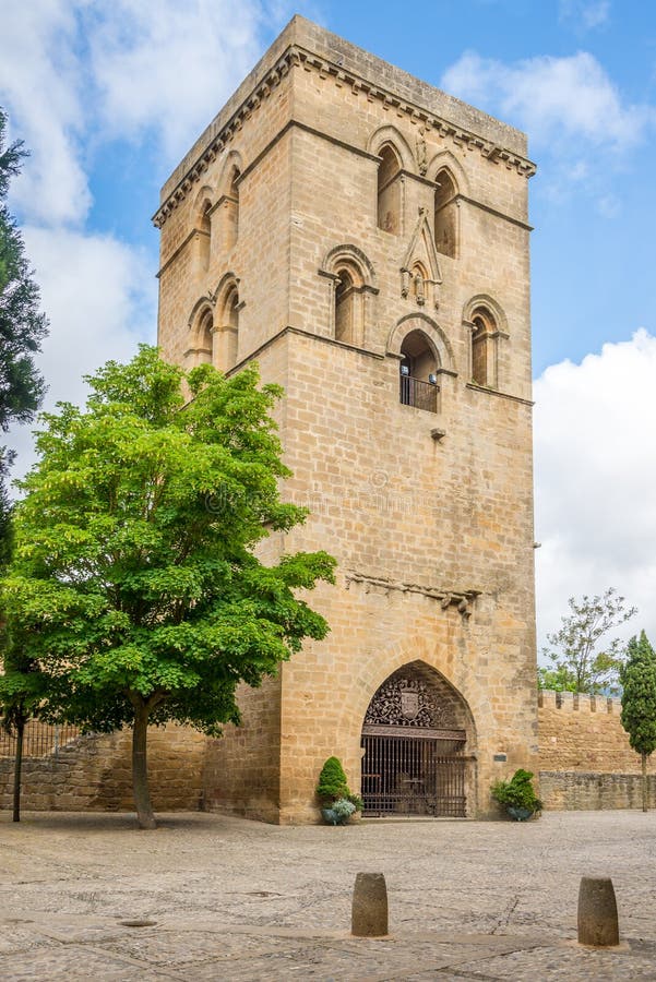 View at the Abacial Tower in Laguardia - Spain Stock Image - Image of ...